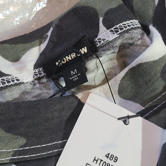 Monrow | Tops | Nwt Monrow Animal Camo T Shirt | Poshmark